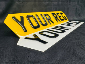 3D Gel Full size hex number plates – Reg Plate King