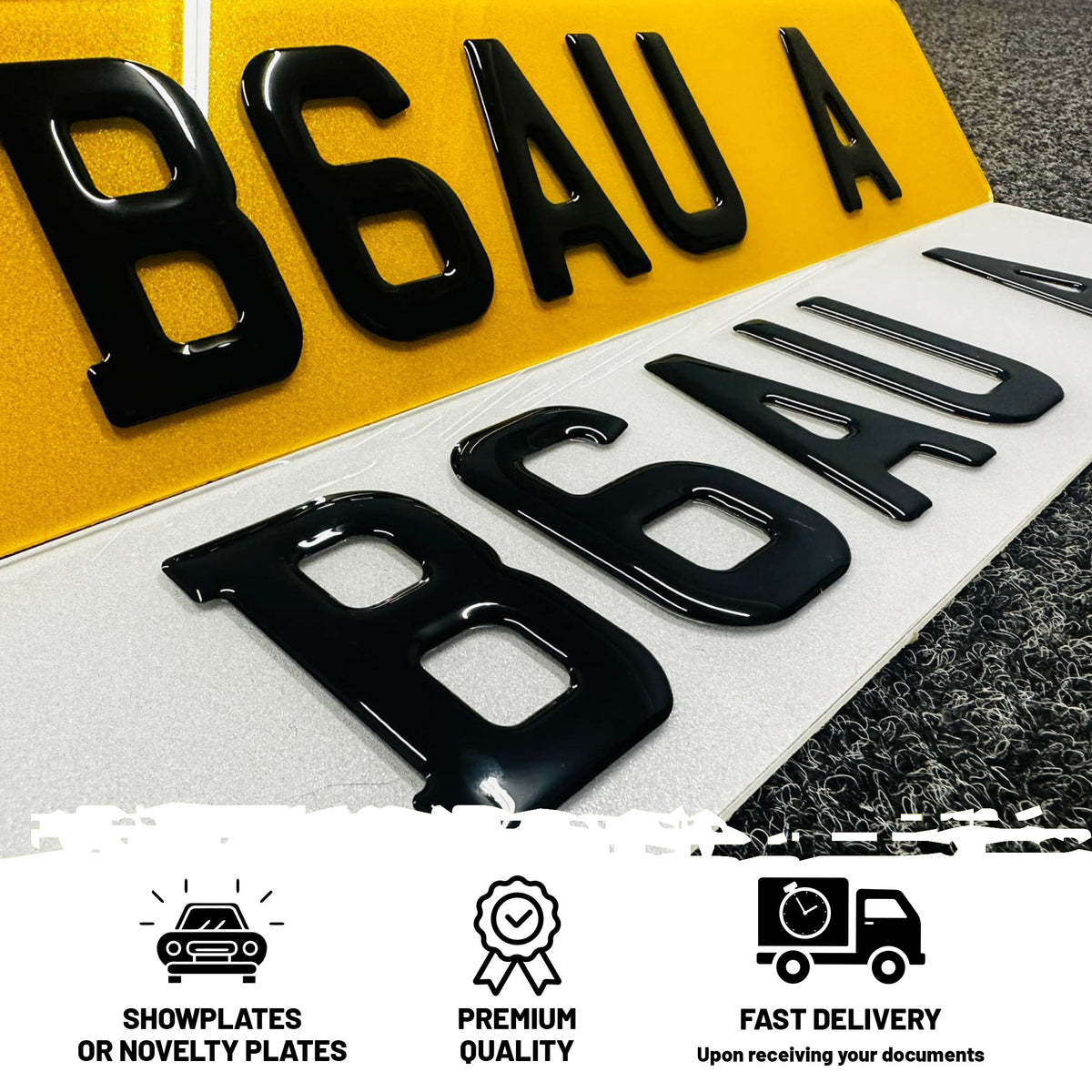 3D Gel Custom Show Plate Set – Reg Plate King