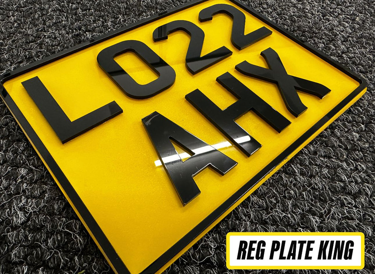 4D bike plate with 4D border – Reg Plate King