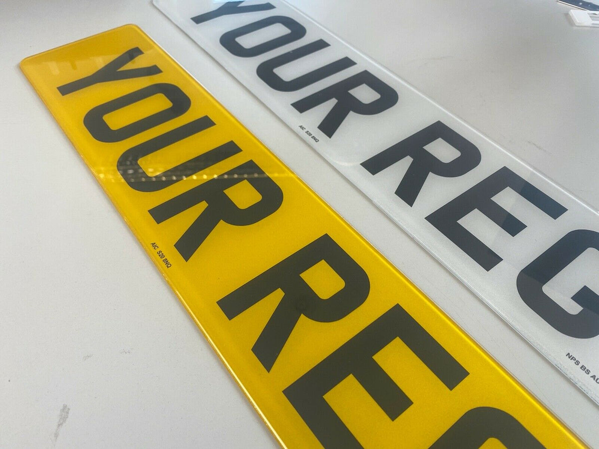 Printed Standard Number Plates – Reg Plate King