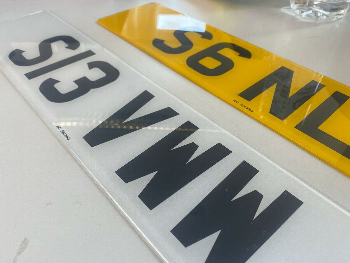 Printed Standard Number Plates – Reg Plate King