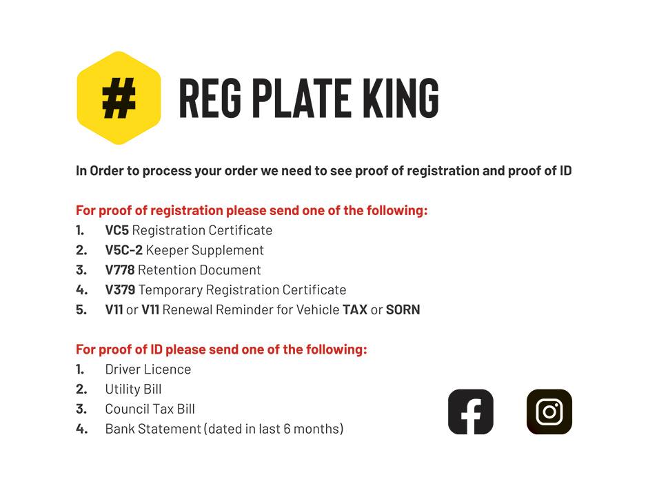 4D 3mm Acrylic Standard Number Plates Set – Reg Plate King